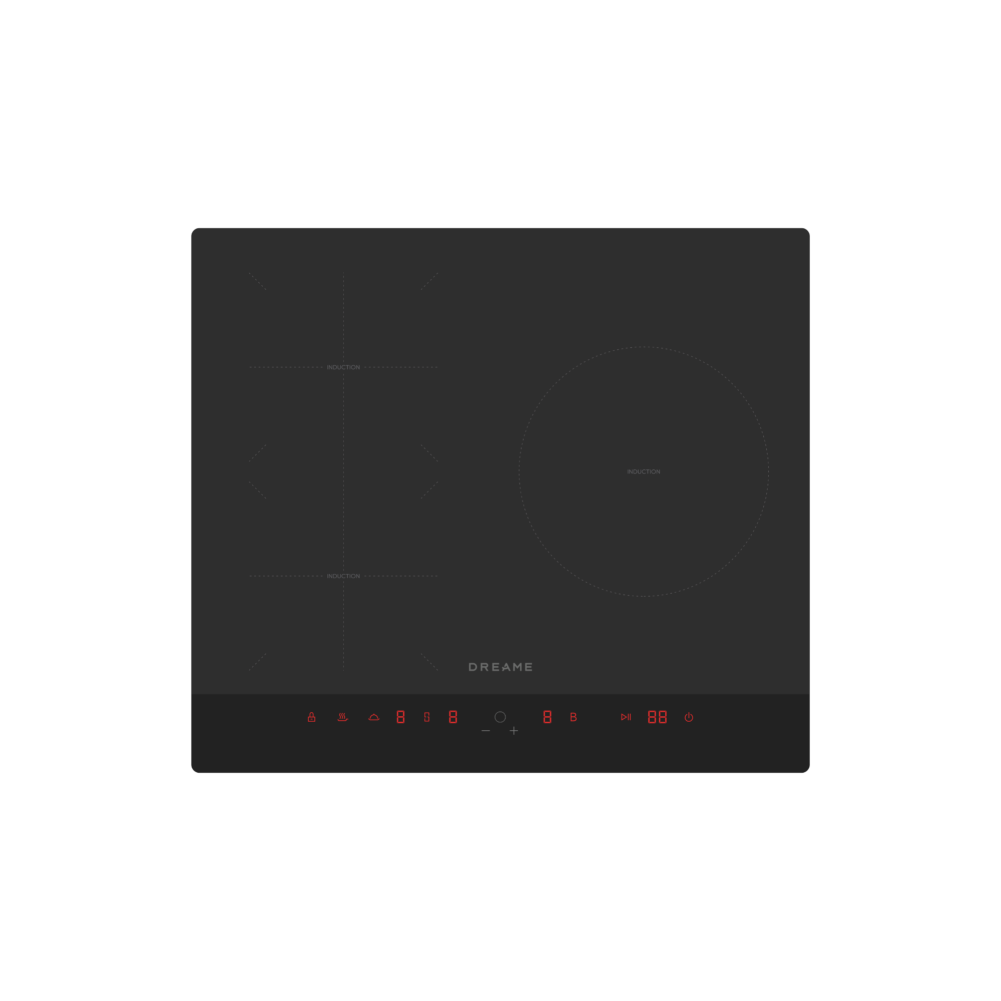 Dreame EZ60 Induction Hob | 3-Zone Flex Cooking & Smart Timer